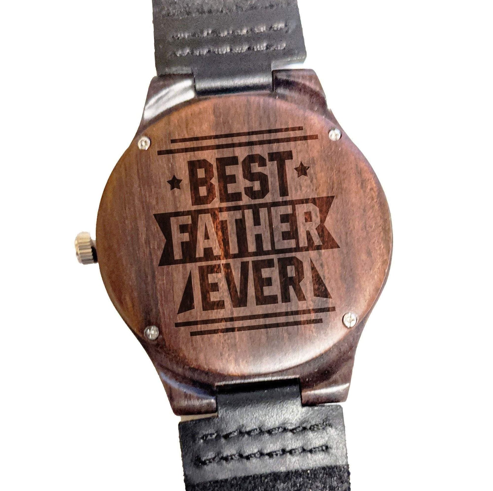 Personalized Wooden Watches Father's Day "Best Father Ever" – Dusty Saw
